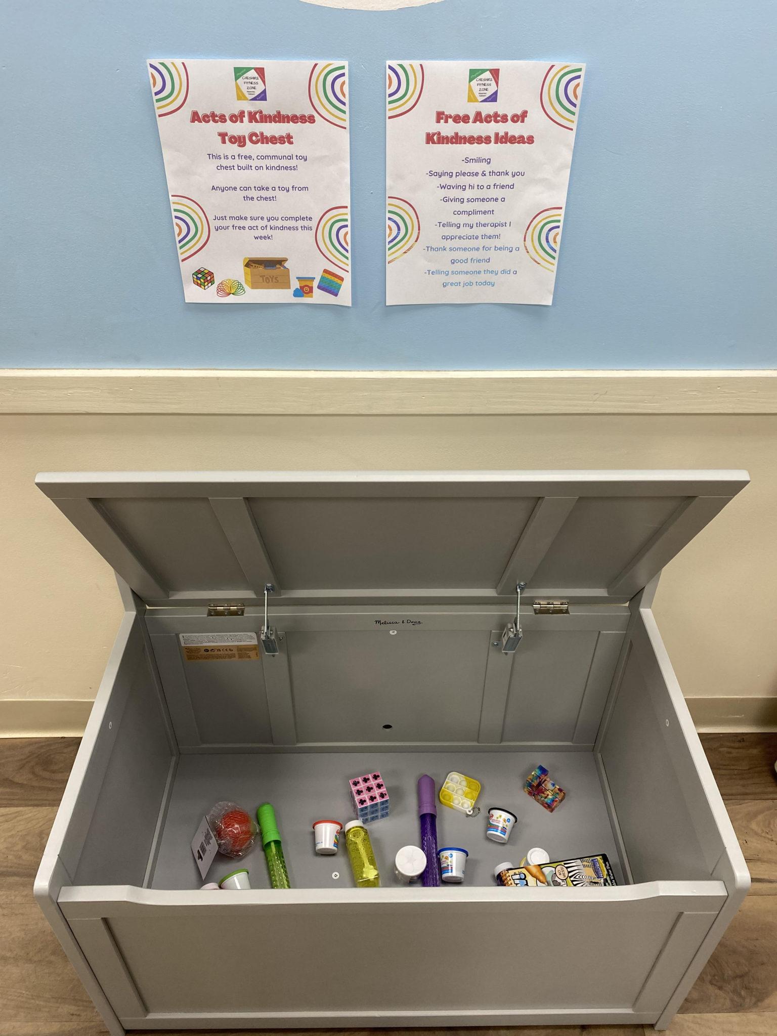 Our New Acts of Kindness Toy Chest! - Cheshire Fitness Zone